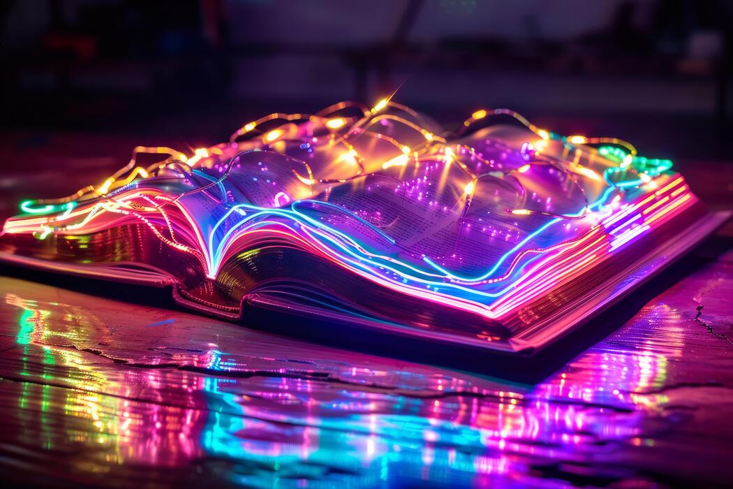 Neon Book Stock Photos, Images and Backgrounds for Free Download