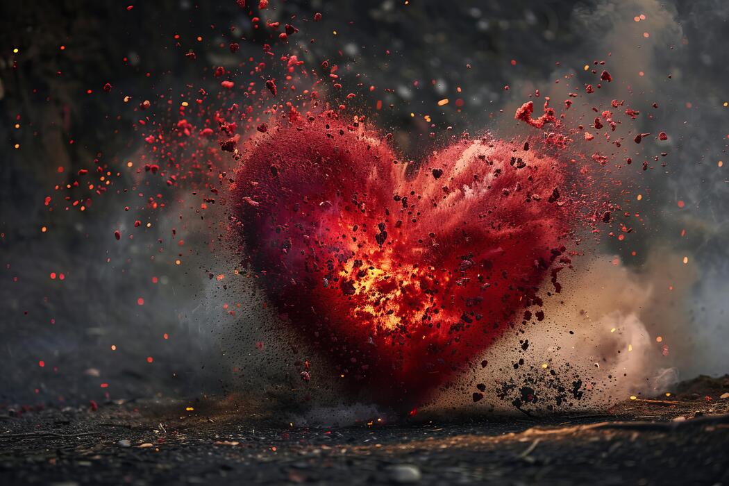 Exploding Heart Stock Photos, Images and Backgrounds for Free Download