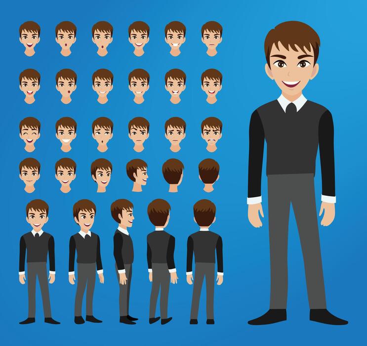 Animated Characters Vector Art, Icons, and Graphics for Free Download