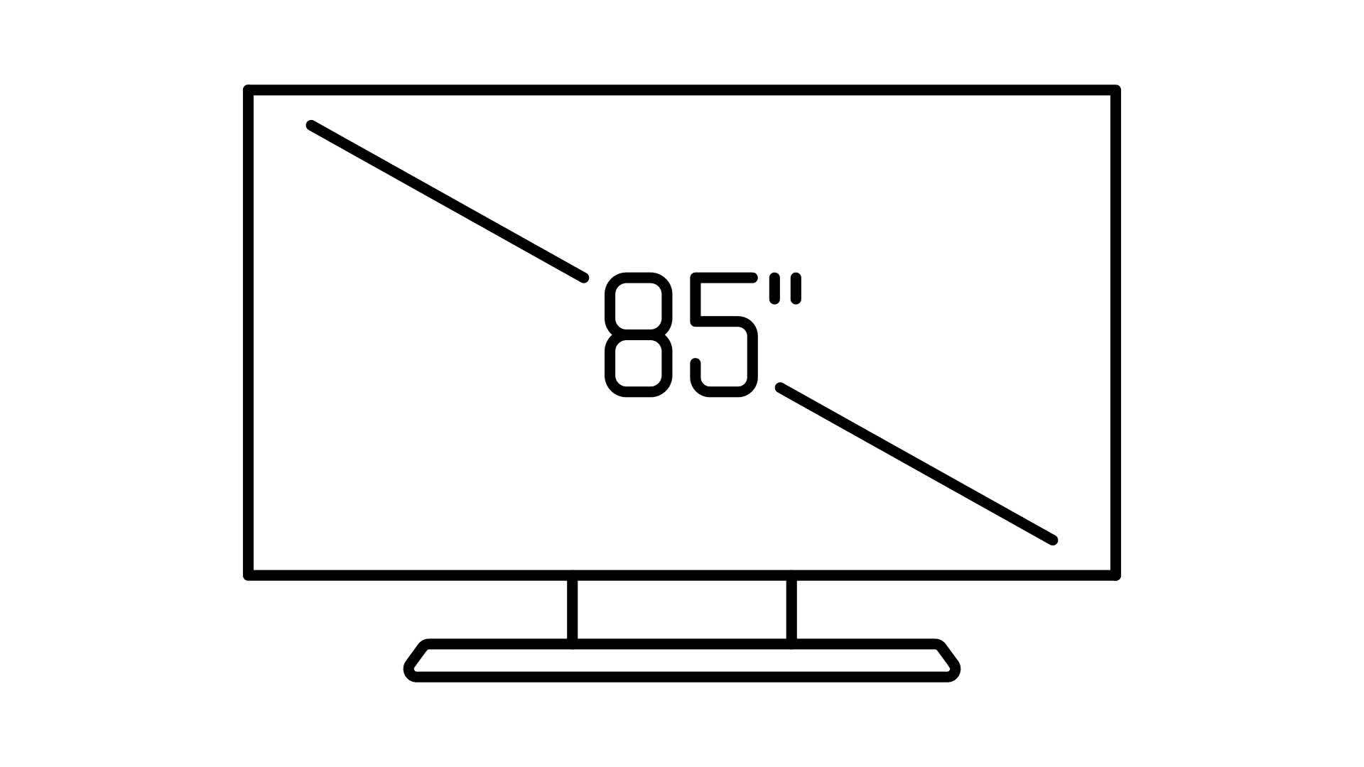 Animated Tv Monitor Screen Size Icon In Outline Style 47385180 Stock Video At Vecteezy