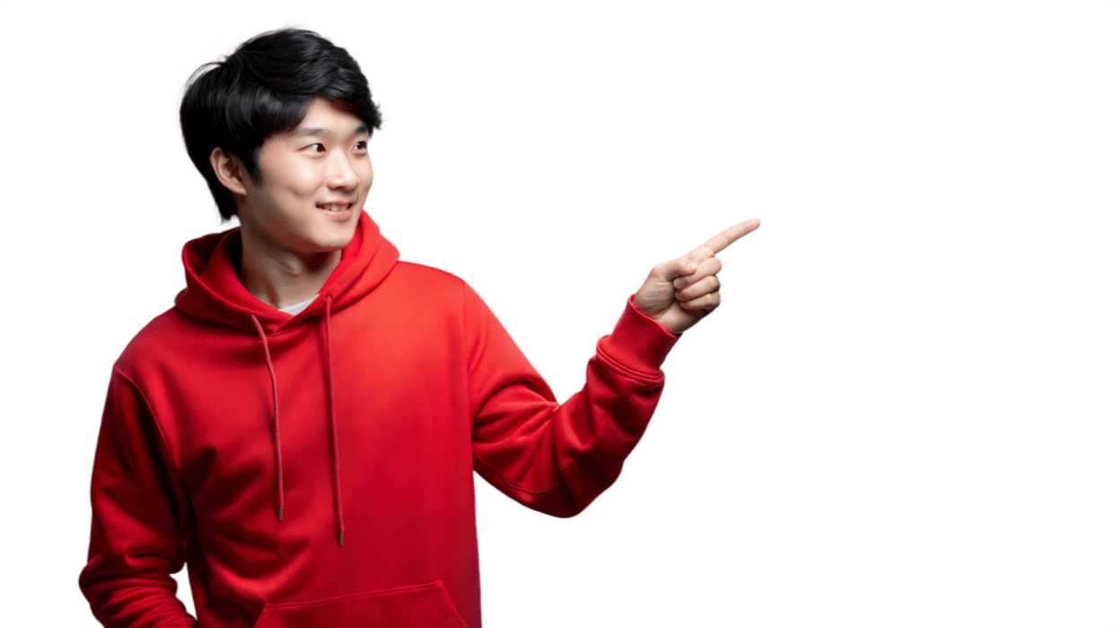 Guy Pointing PNGs for Free Download