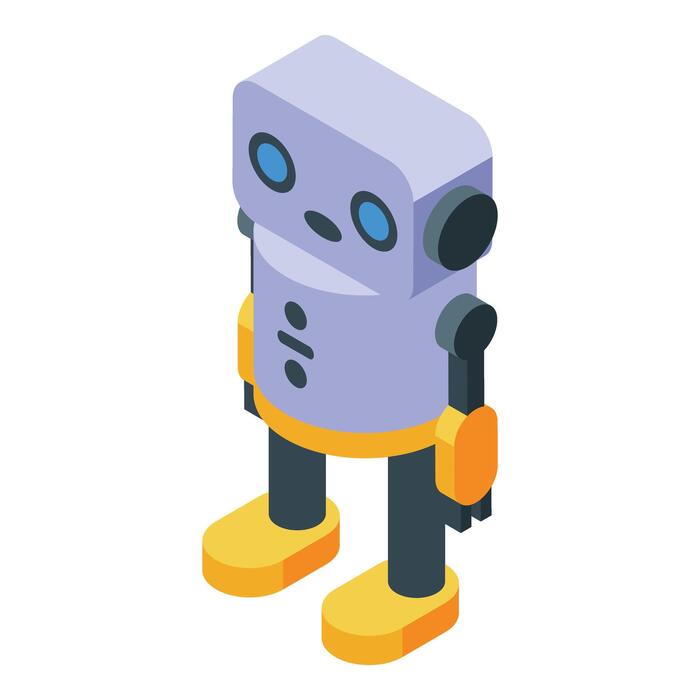 Isometric Robot Vector Art, Icons, and Graphics for Free Download