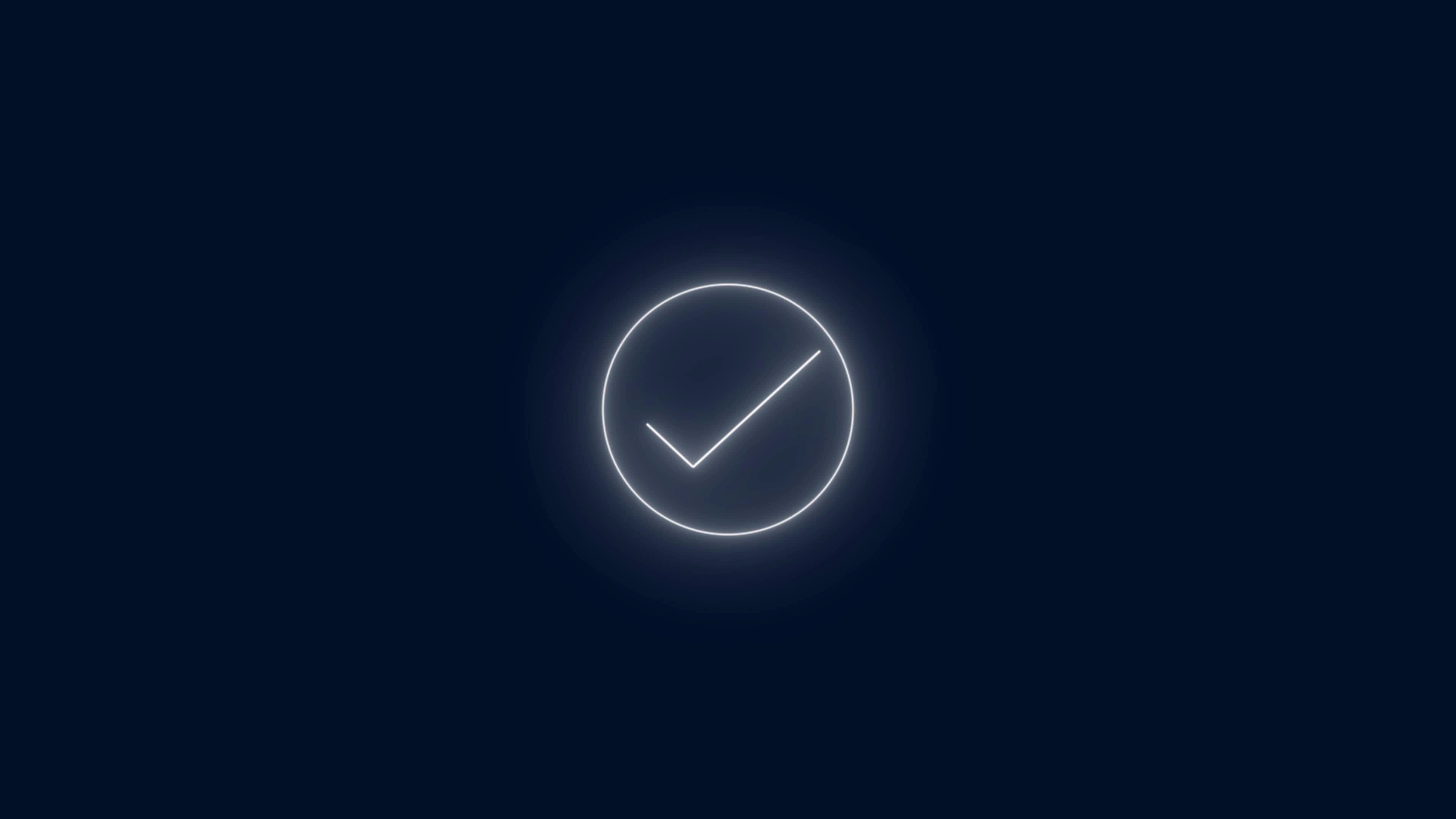 checkmark inside a circle animated. glowing neon line check mark icon animation. 47449155 Stock ...