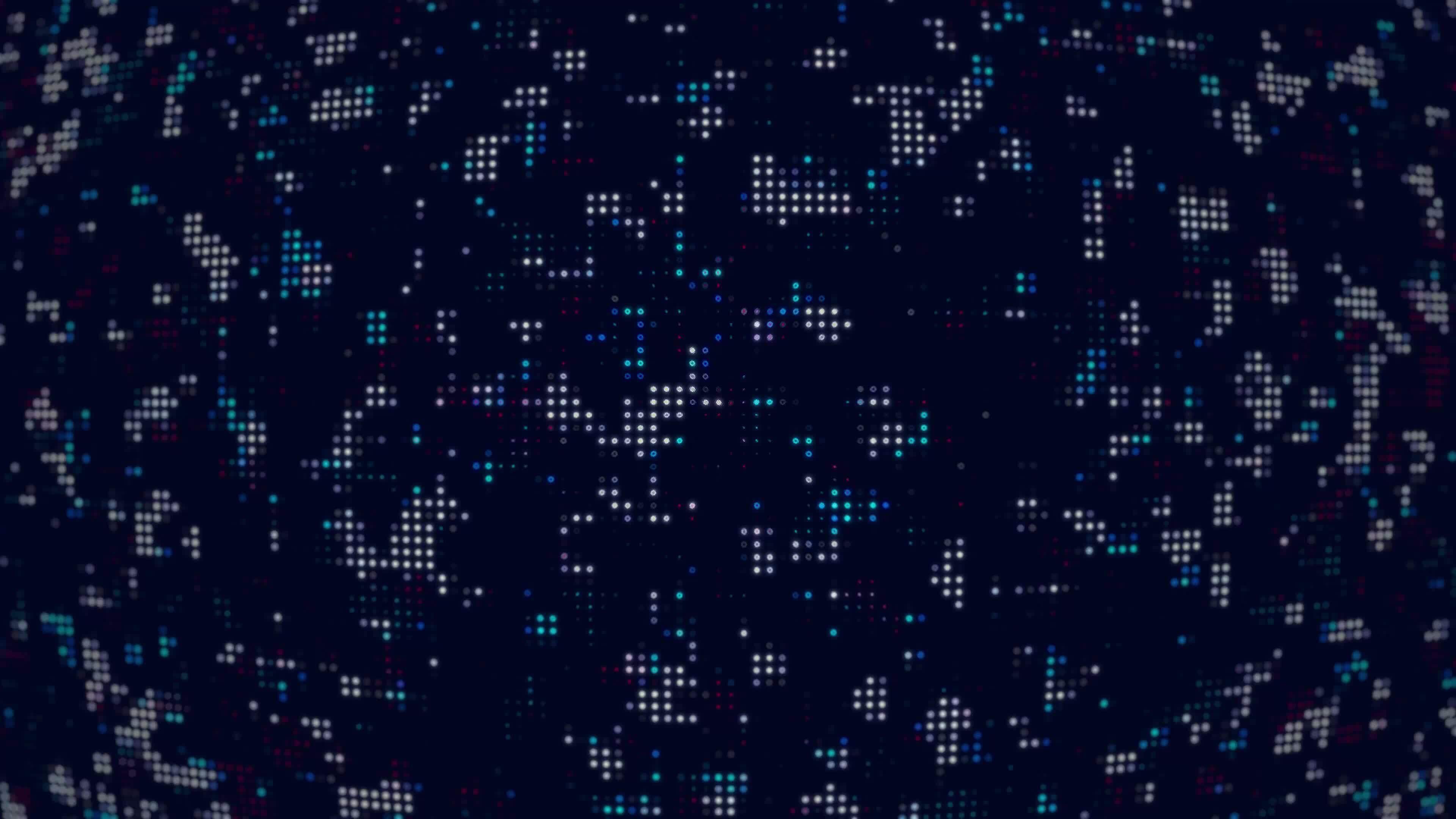 Abstract Halftone Motion Background Moving Dots Seamless Loop Halftone Dots Motion Background
