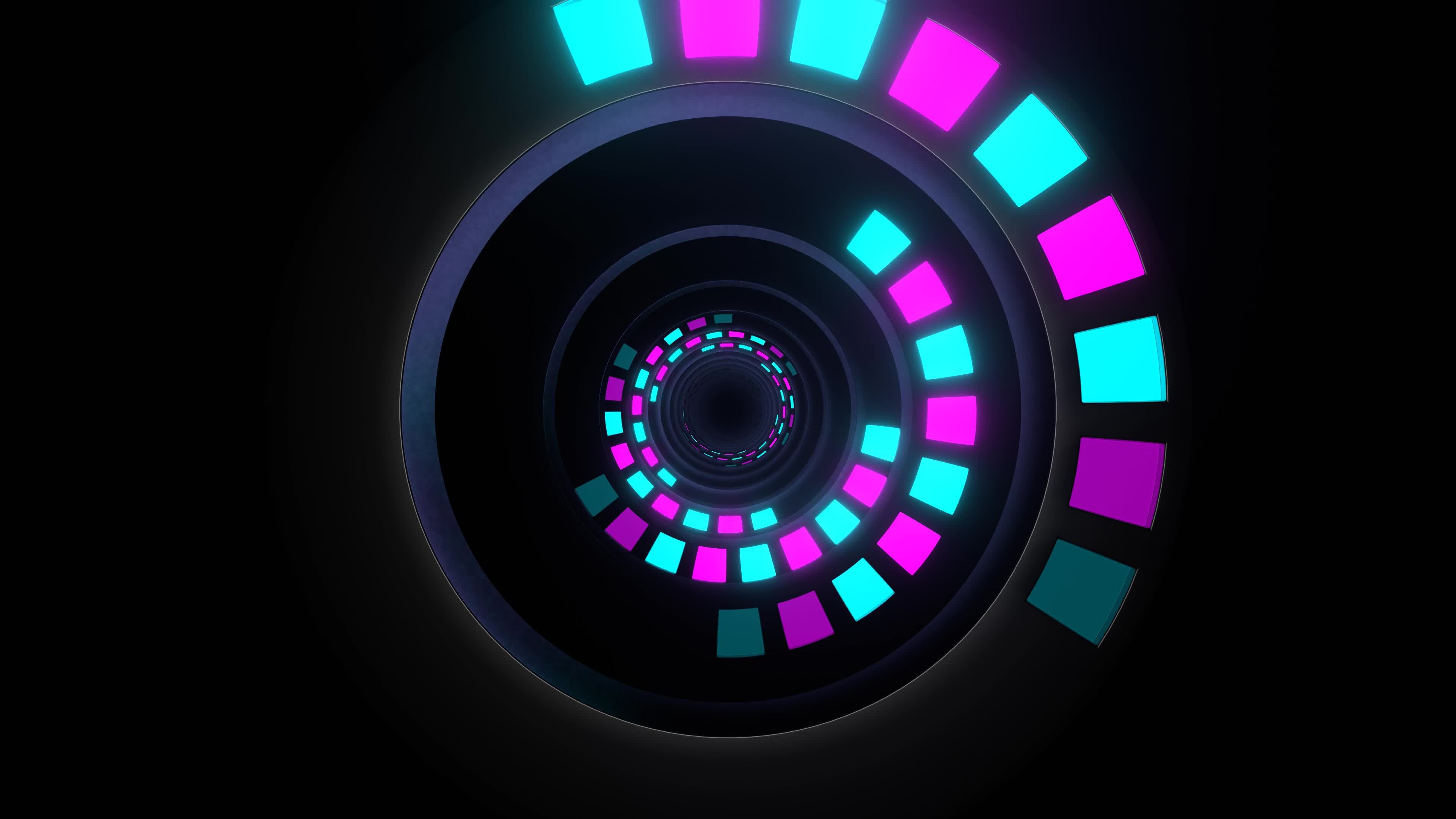 Cyan and Pink Neon Slow Strobe Rings Background VJ Loop in 4K 47457446 Stock Video at Vecteezy