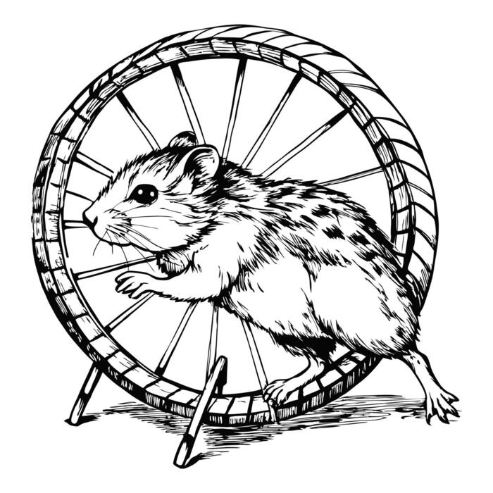 Hamster Wheel Drawing Vector Art, Icons, and Graphics for Free Download
