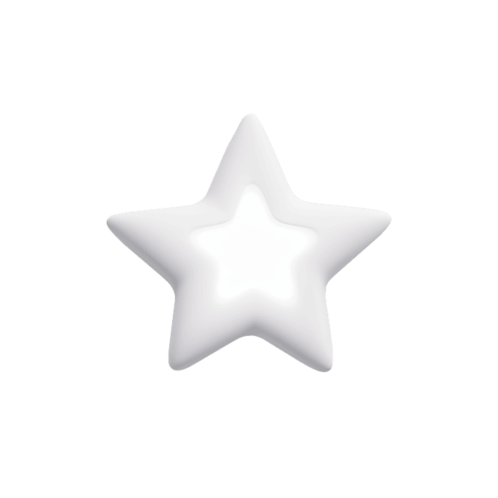 White Shining Star PNGs for Free Download
