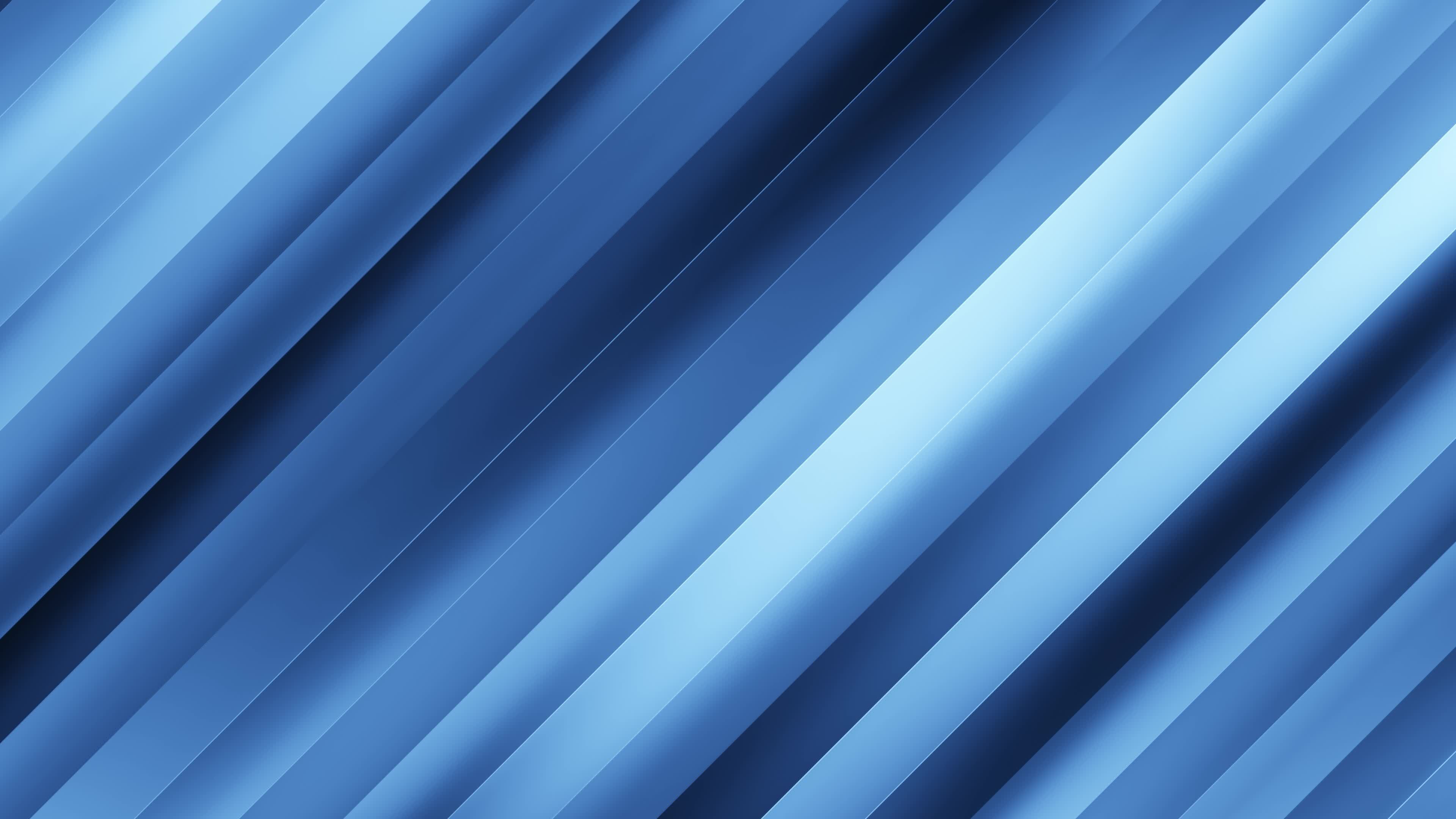 Abstract blue background with smooth diagonal geometric stripes of ...