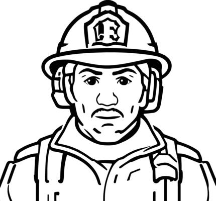 Firefighter Outline Vector Art, Icons, and Graphics for Free Download