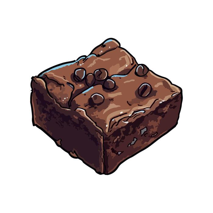 Brownie Cartoon Vector Art, Icons, and Graphics for Free Download