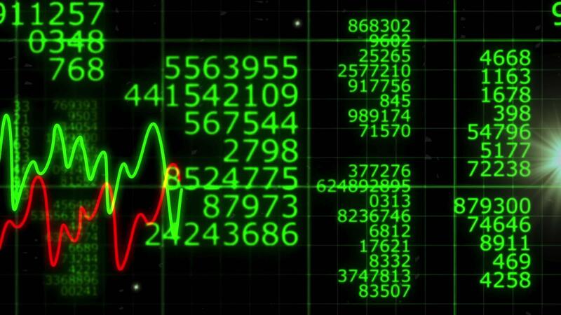 Computer matrix data falling numbers,number background 47658637 Stock ...