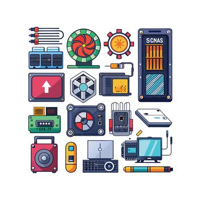 Technology Stack Vector Art, Icons, and Graphics for Free Download