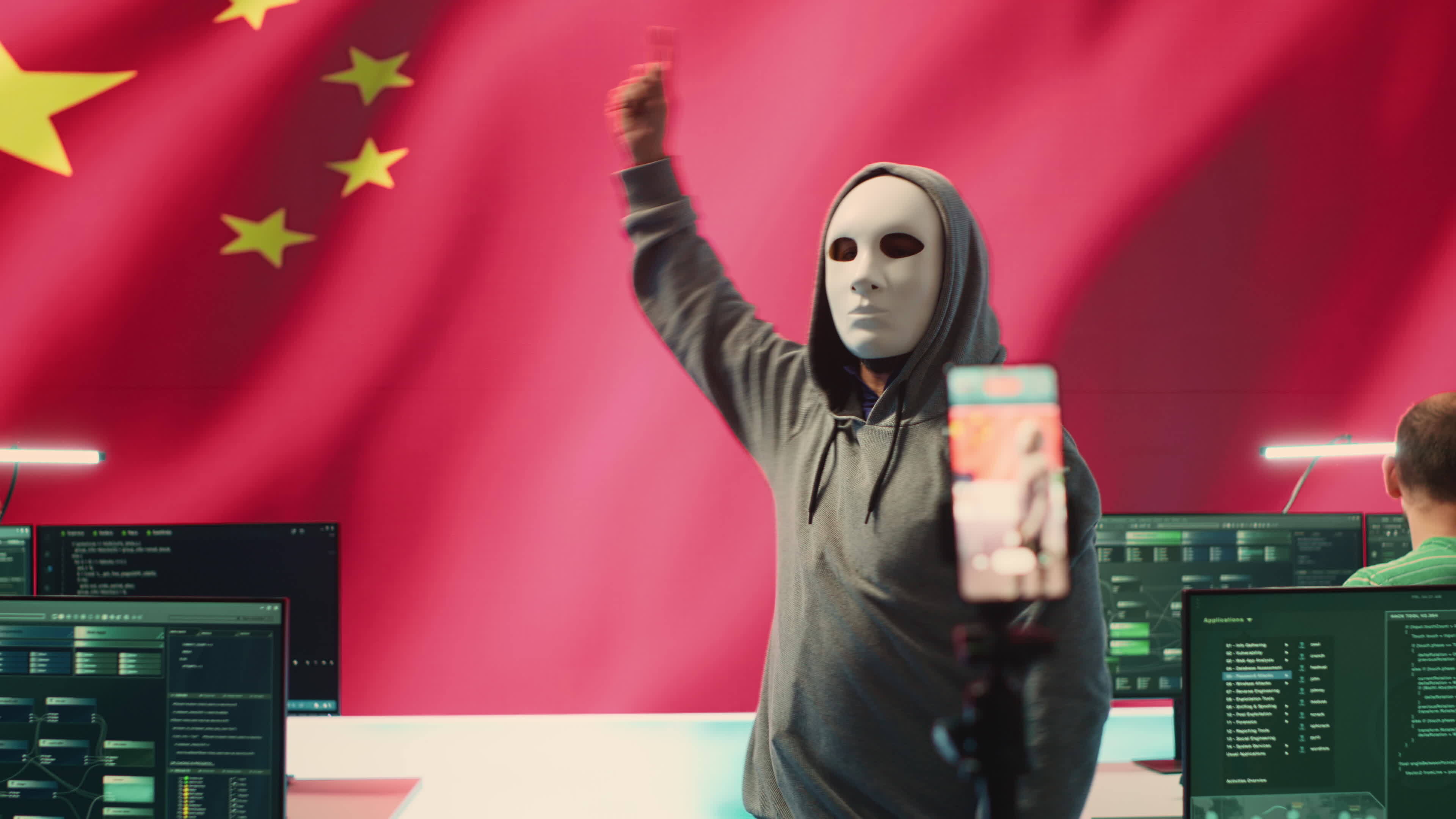 Chinese Anonymous Criminal Recording Himself Asking For Ransom Hacking Intelligence Systems And
