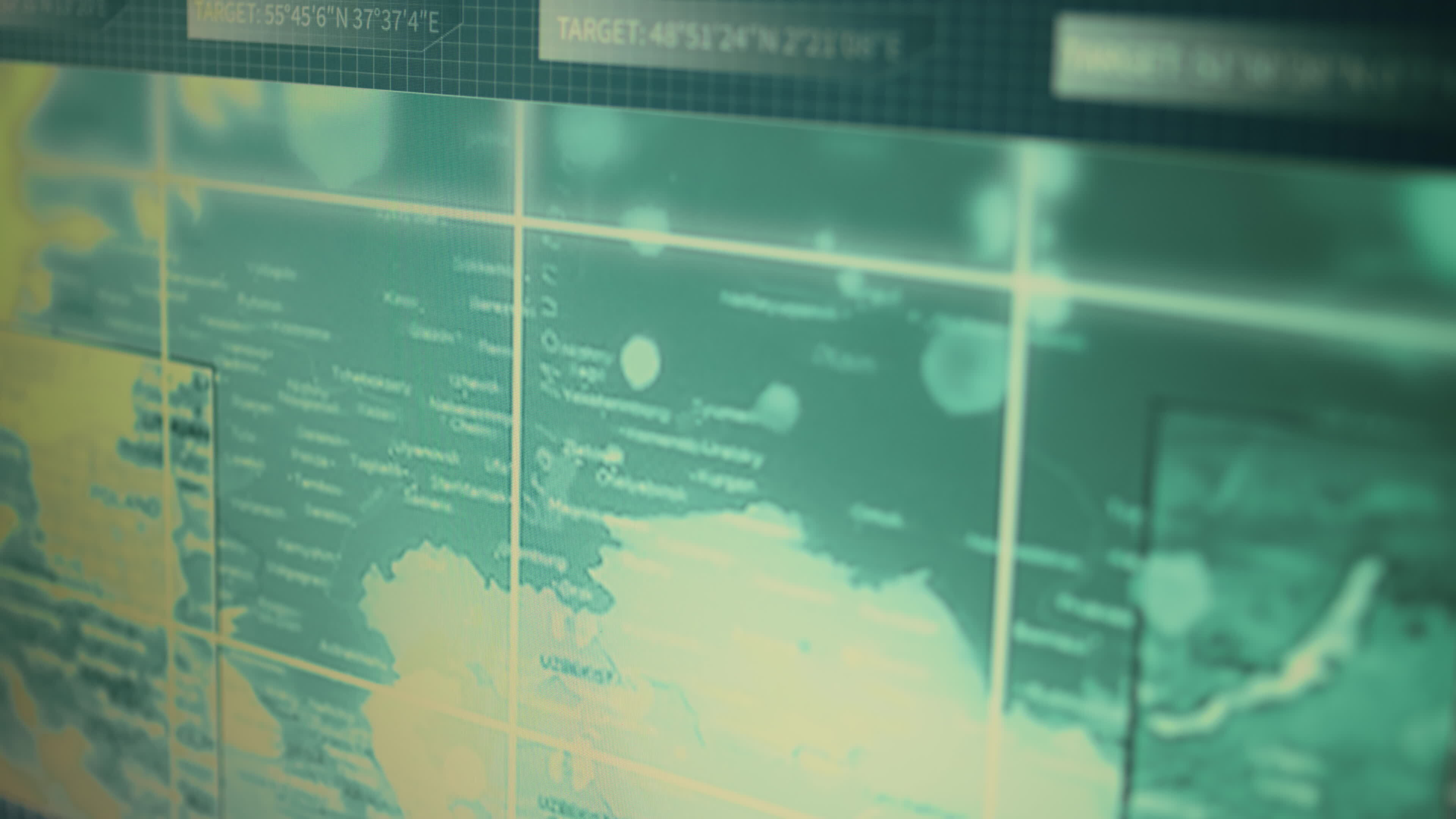 Governmental Security Operations Center With An Usa Flag Focus On