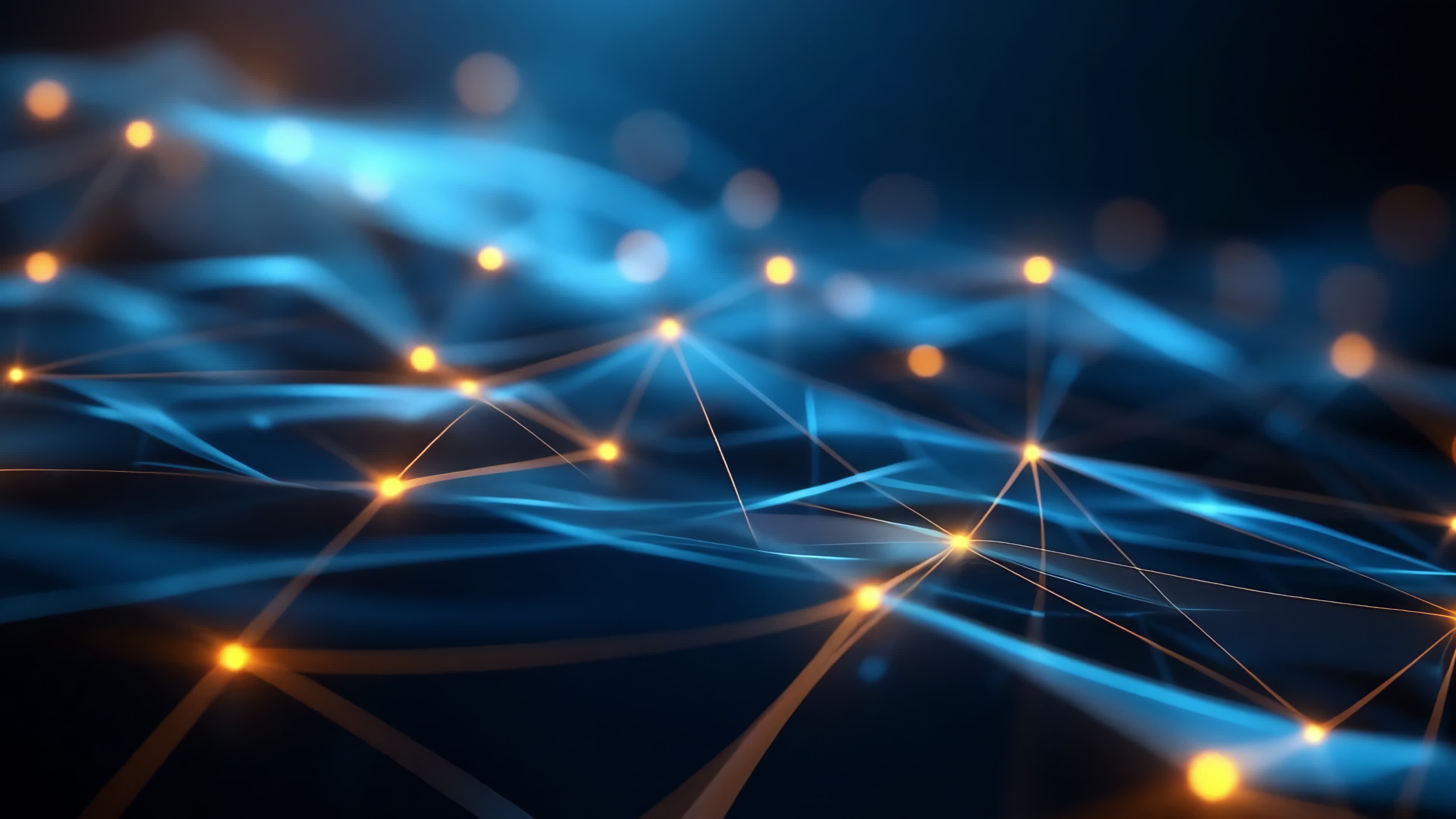 Abstract Digital Network Connections Visualizing Data Flow And