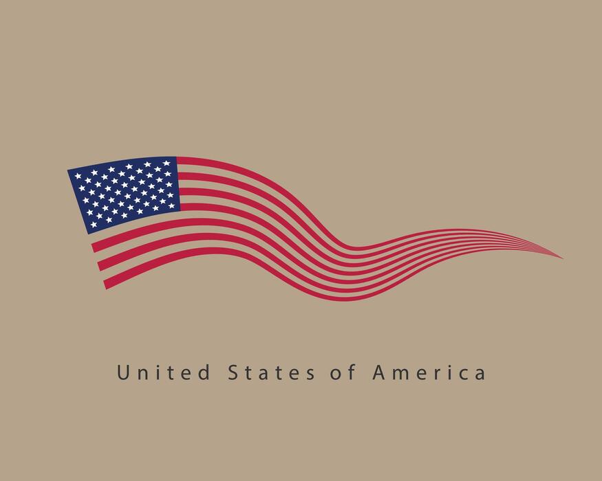 Abstract American Flag Waving Vector Art, Icons, and Graphics for Free ...