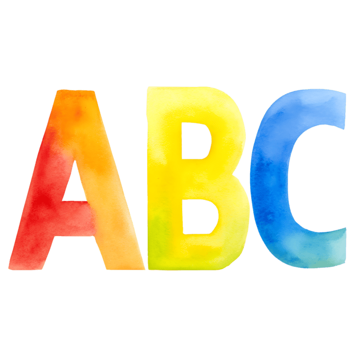 Watercolor Alphabet PNGs for Free Download