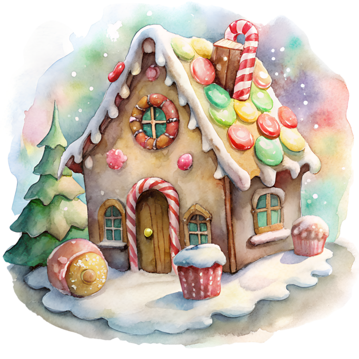 Gingerbread House PNGs for Free Download
