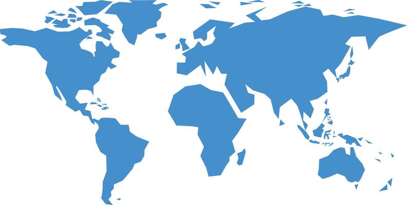 Simple World Map Vector Art, Icons, and Graphics for Free Download