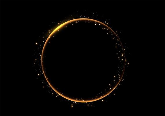 Golden Light Circle Vector Art, Icons, and Graphics for Free Download