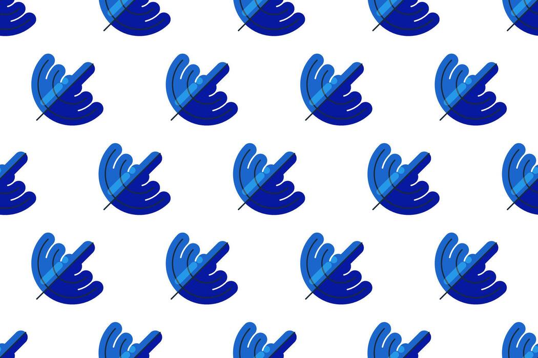Blue Leaf Pattern Vector Art, Icons, and Graphics for Free Download