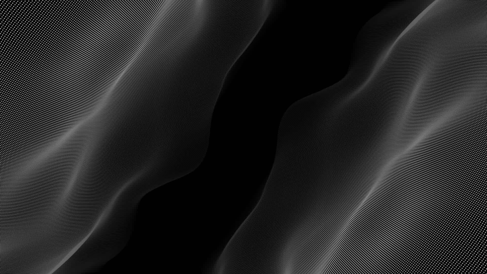 White Color Hi Tech Particles Slowly Moving In Cyberspace Forming Loop Able Wave Pattern On