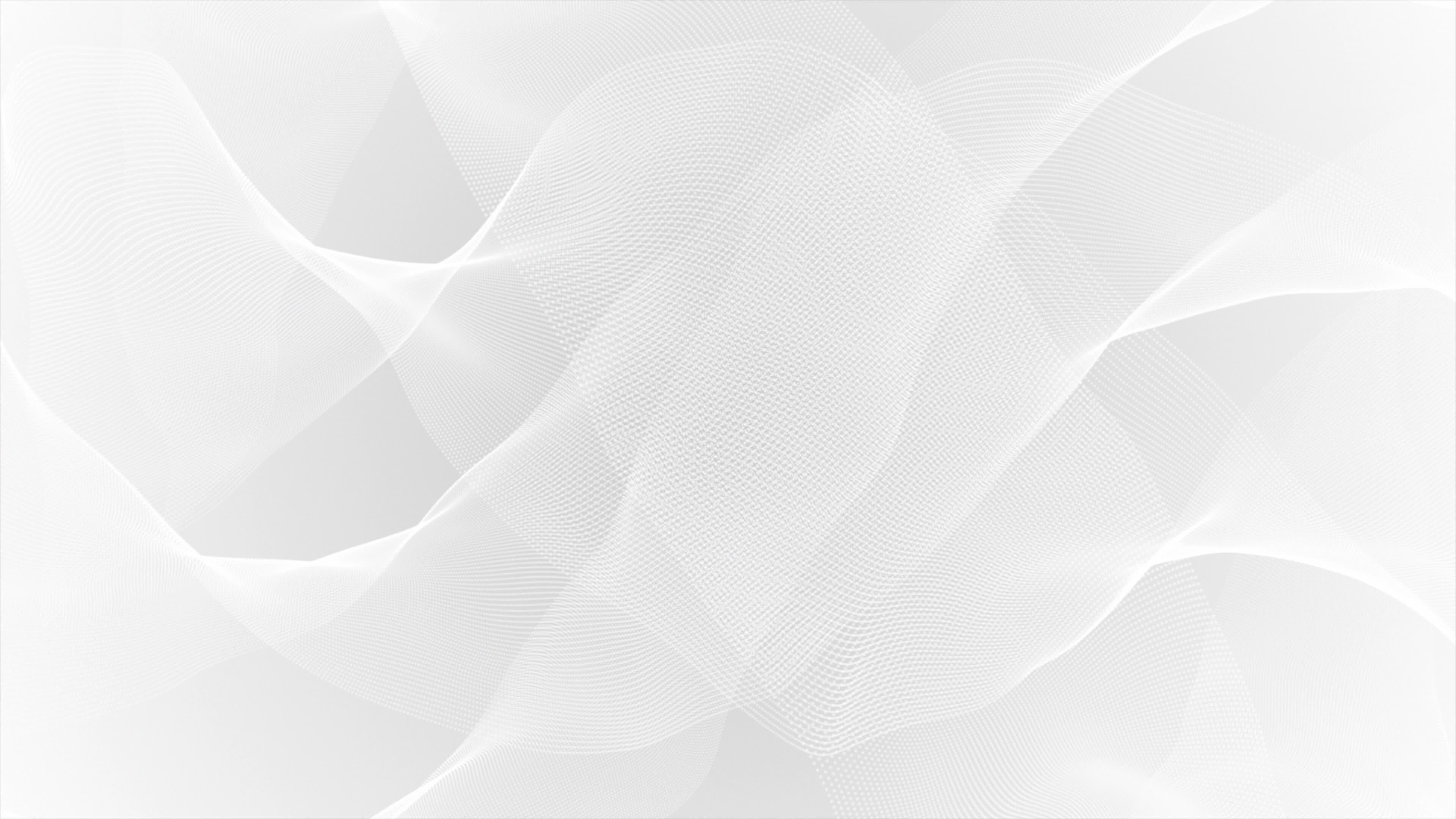 White Color Hi Tech Wavy Pattern Particles Forming Mesh Design Futuristic Geometrical Loop Able