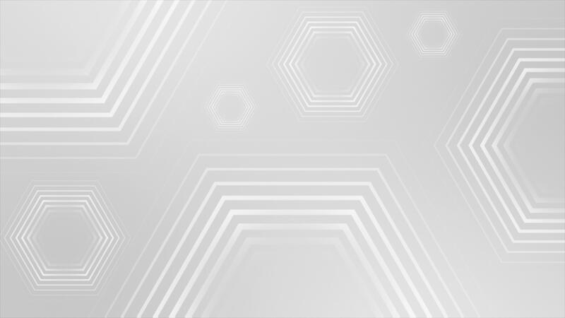 White Color Repeating Hexagonal Shapes Complex Geometrical Loop Able
