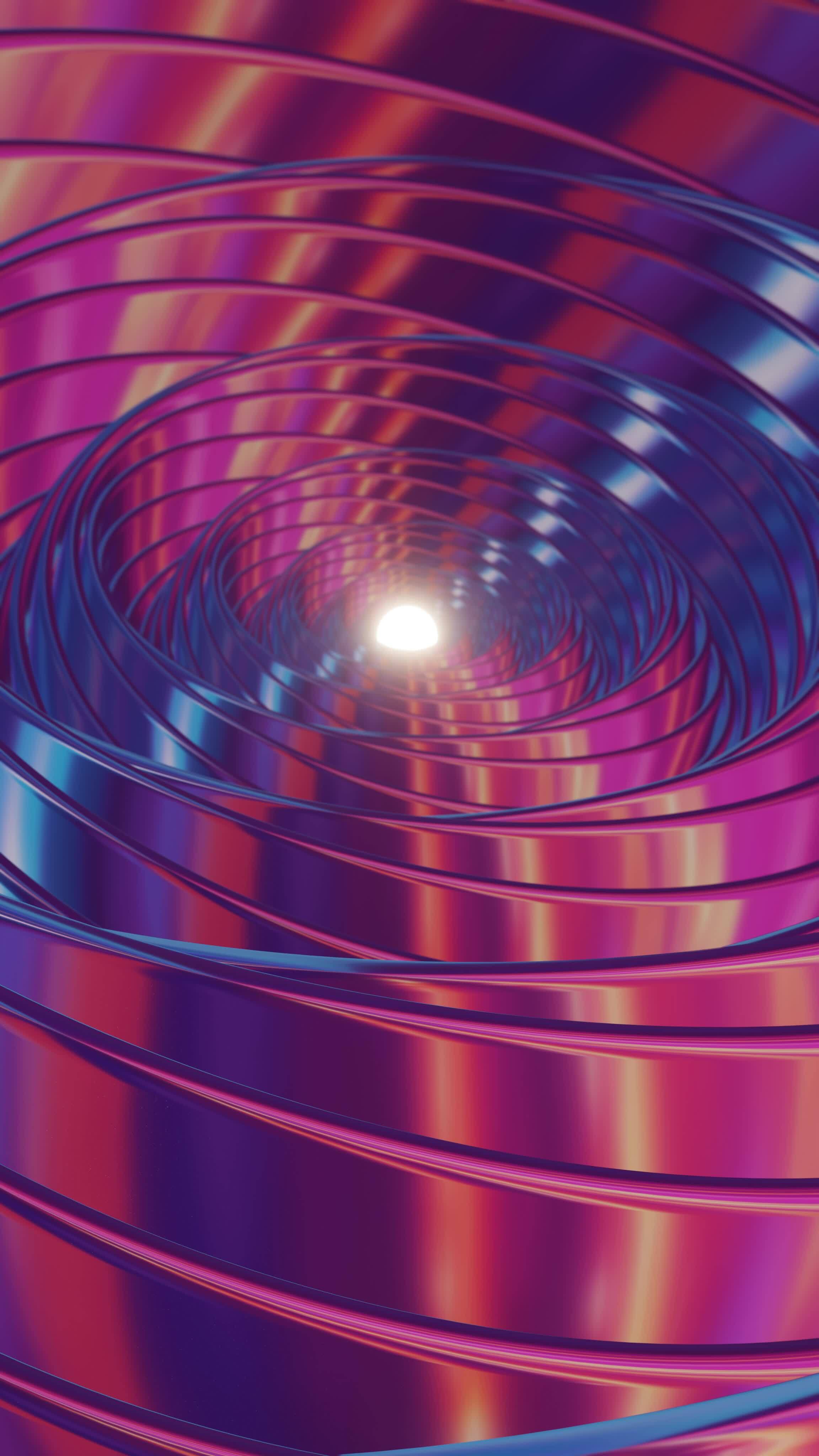3D holographic swirl background with various colors and an intriguing loop animation, pattern ...