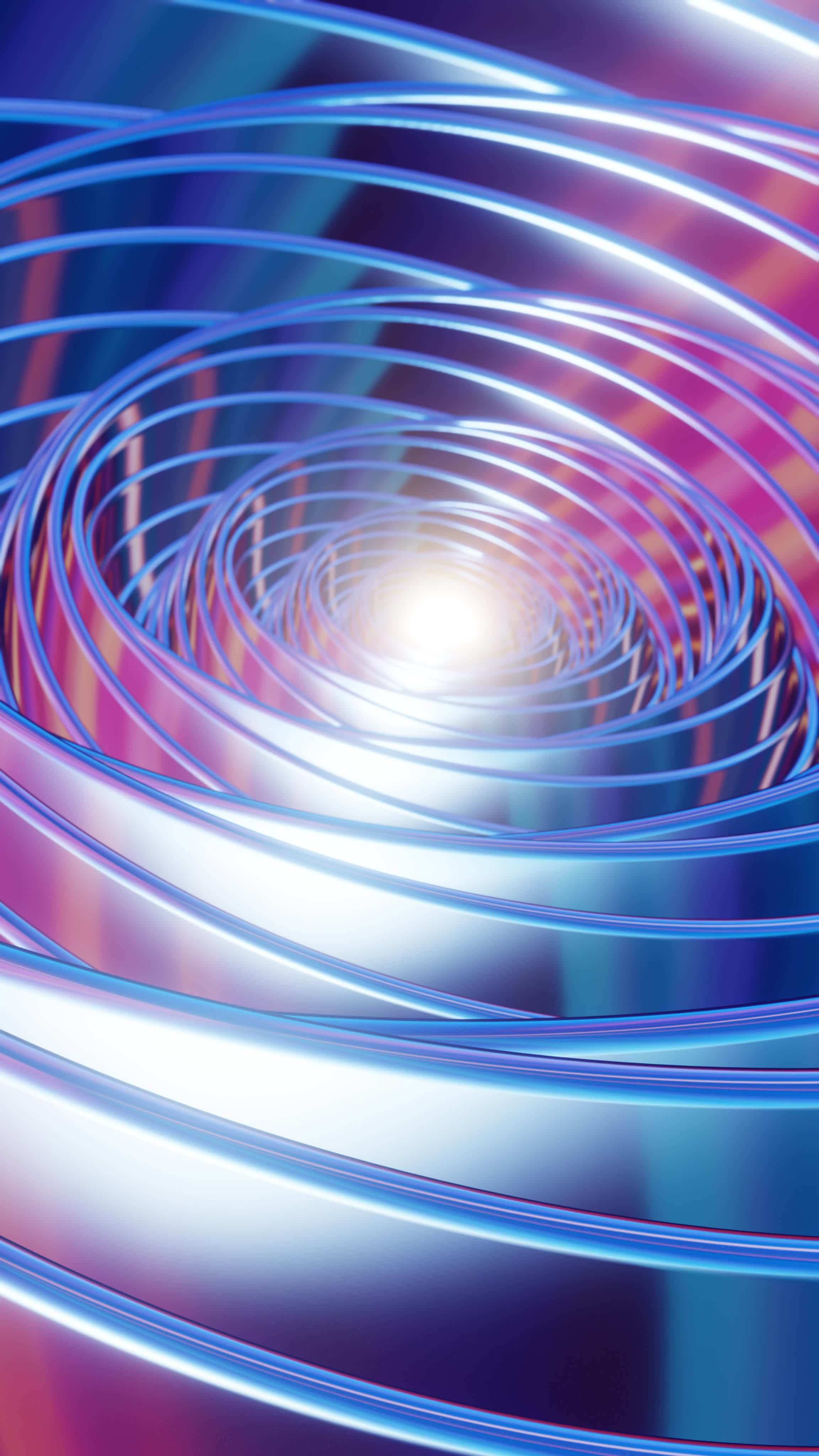 3d Holographic Swirl Background With Various Colors And An Intriguing Loop Animation Pattern
