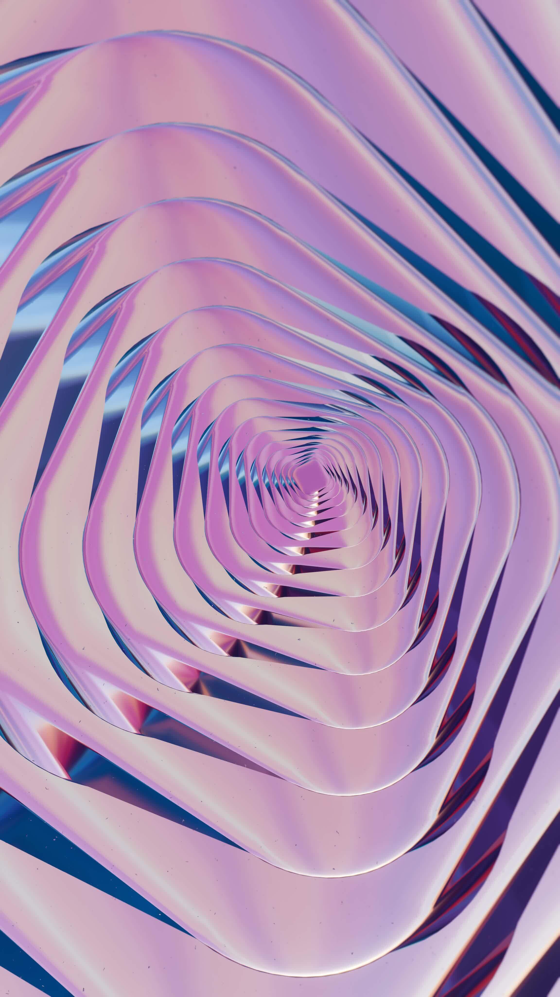 3d Holographic Swirl Background With Various Colors And An Intriguing Loop Animation Pattern