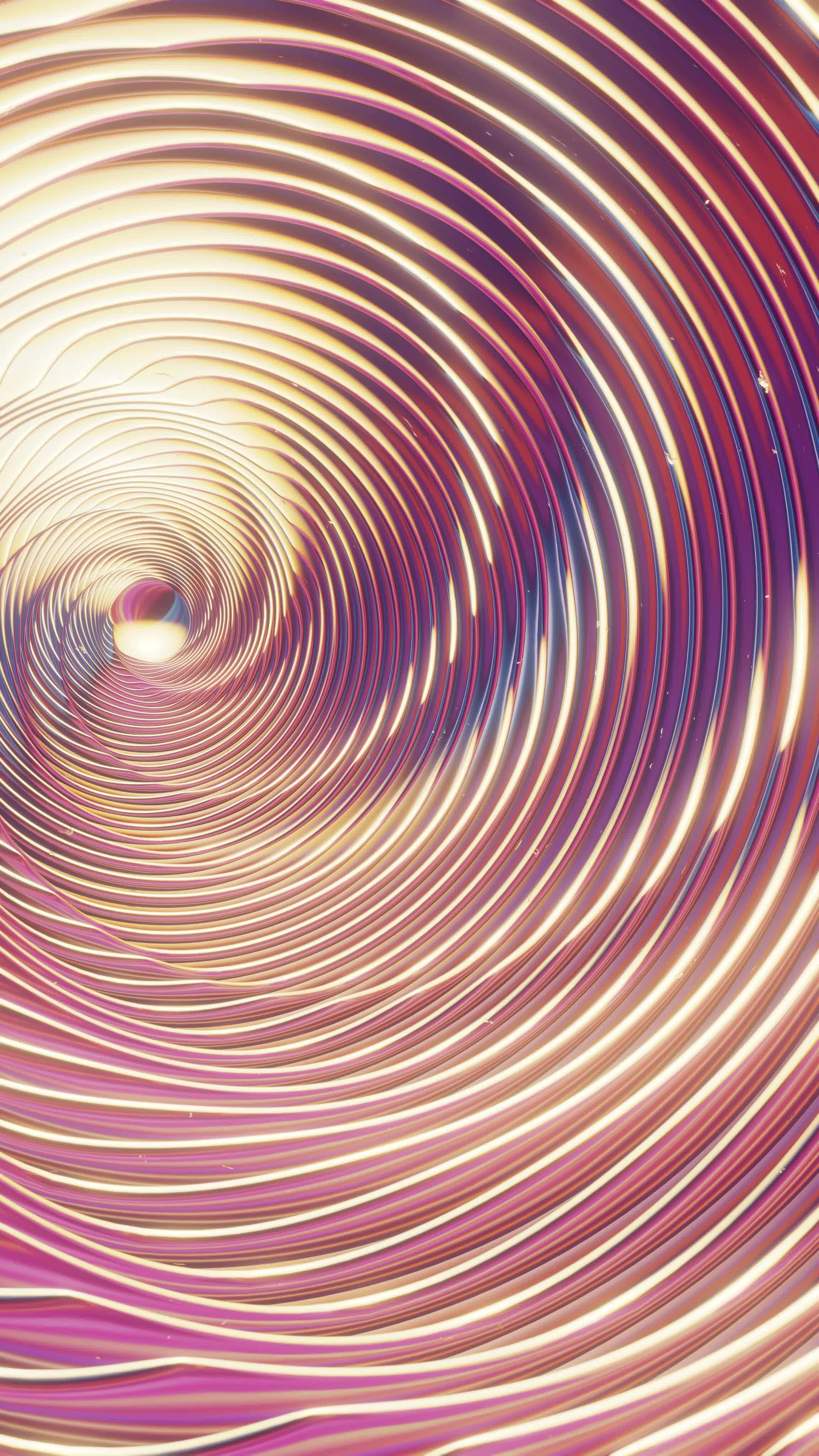 3D holographic swirl background with various colors and an intriguing loop animation, pattern ...