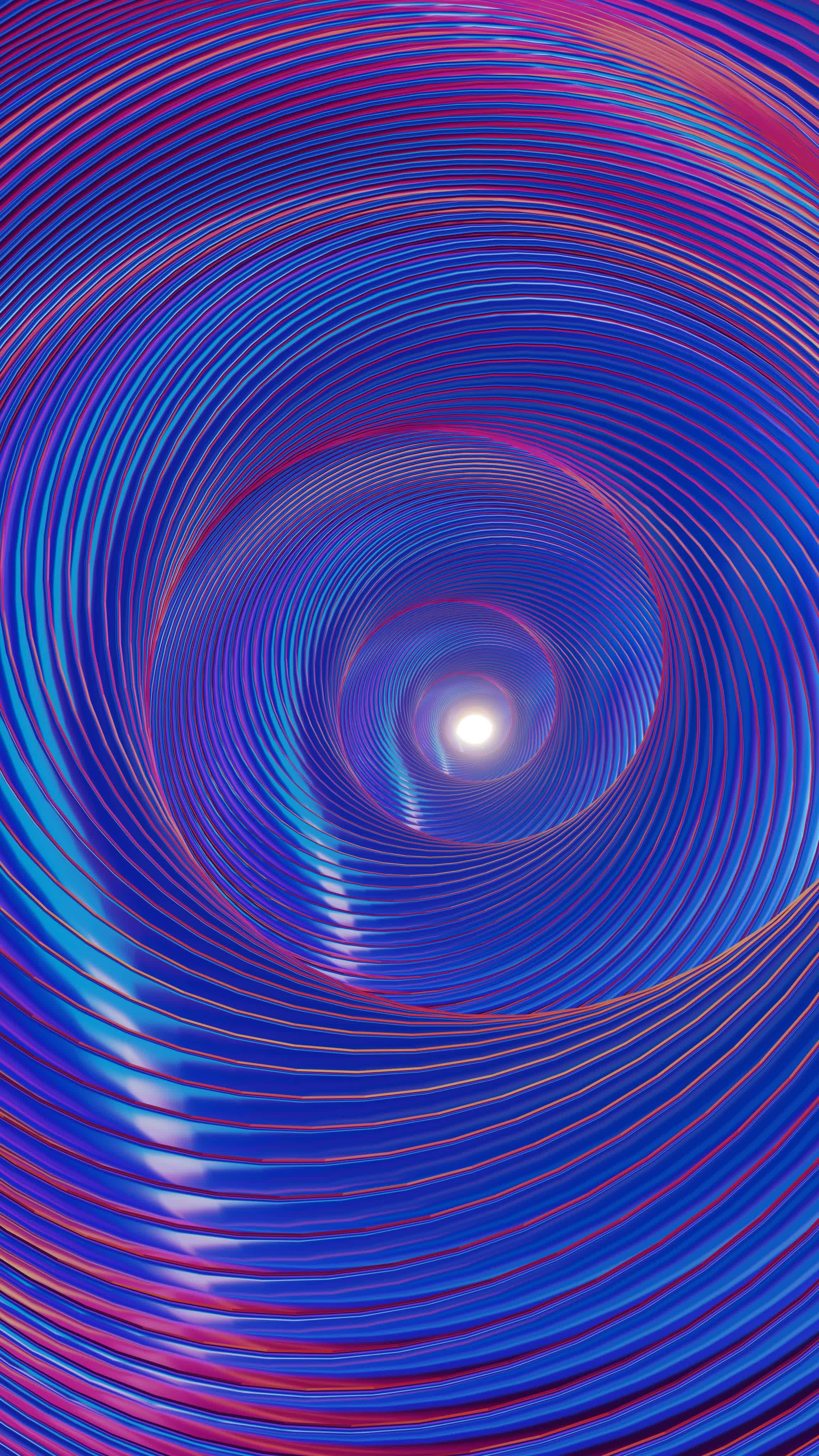 3D holographic swirl background with various colors and an intriguing loop animation, pattern ...