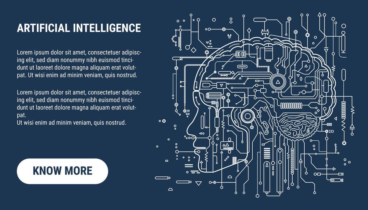 Artificial Intelligence Banner Vector Art, Icons, and Graphics for Free ...