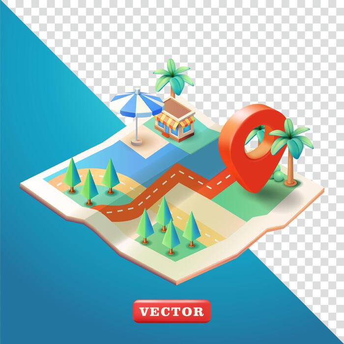 Map Icon 3d Vector Art, Icons, and Graphics for Free Download