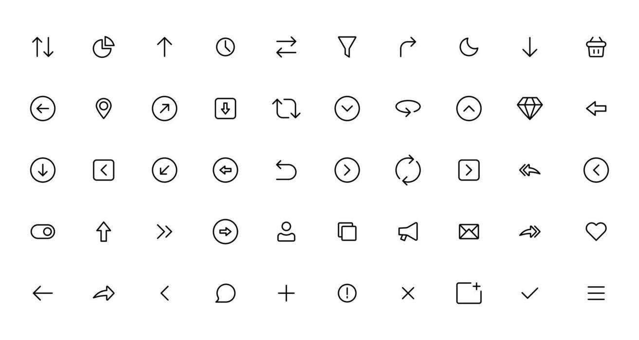 Navigation Bar Icons Vector Art, Icons, and Graphics for Free Download