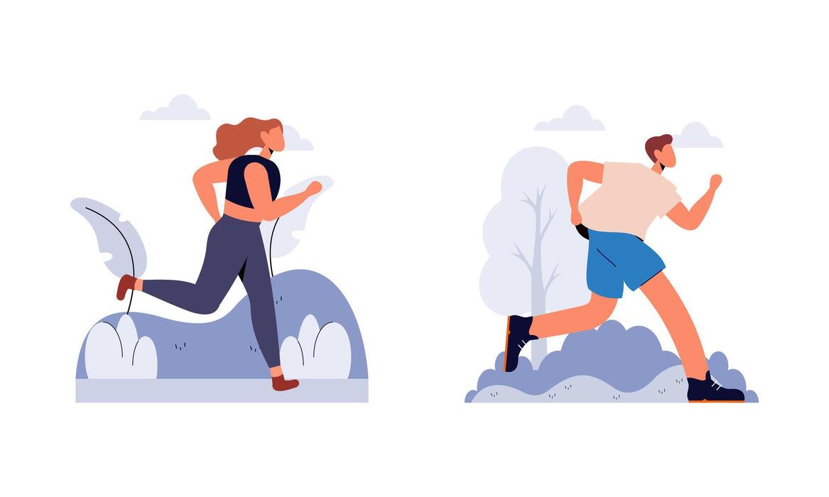 Cross Country Running Vector Art, Icons, and Graphics for Free Download