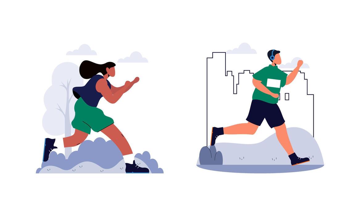 Cross Country Running Vector Art, Icons, and Graphics for Free Download