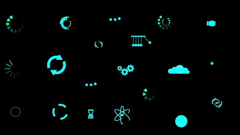 Loading Icon Animations On Alpha Channel 2D Animation 48087227 Stock ...