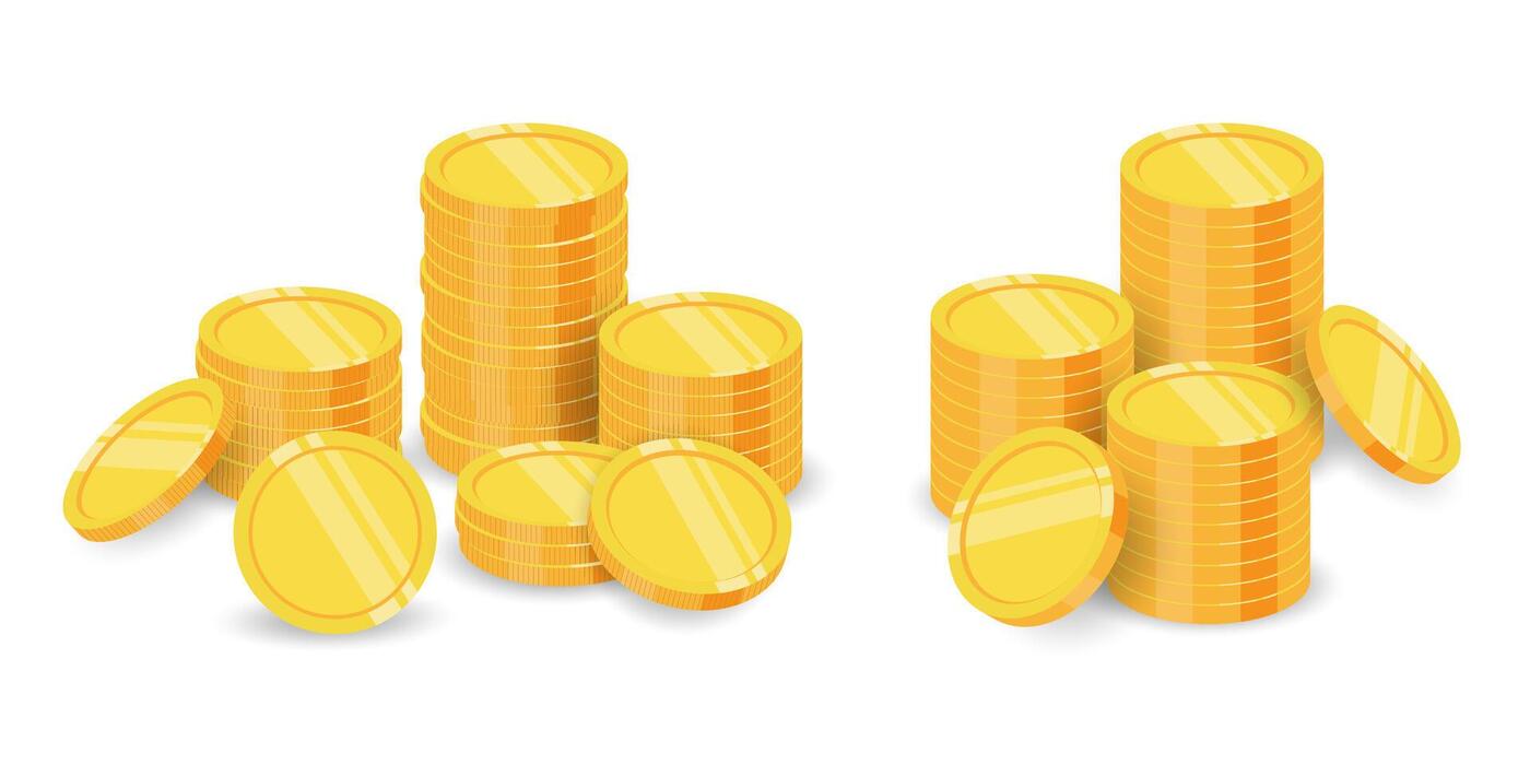 Gold Coins Vector Art, Icons, and Graphics for Free Download