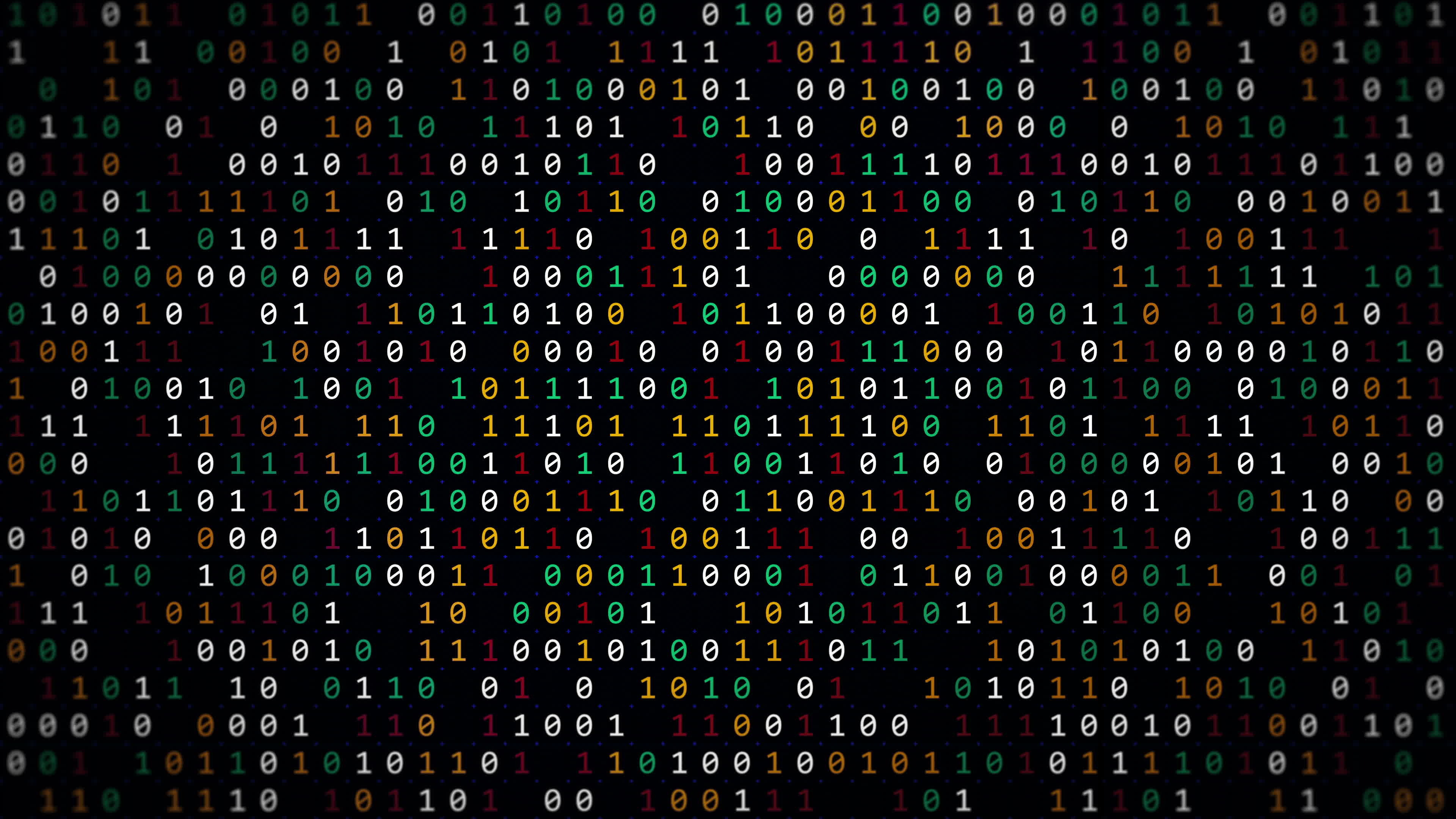 Background based on binary code technology. Protecting digital data from hacking and viruses ...