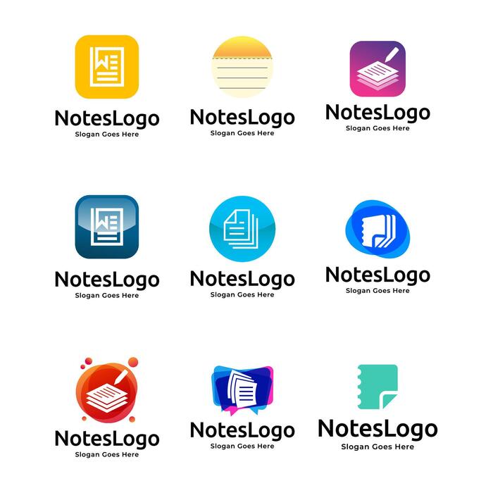 Notepad Logo Vector Art, Icons, and Graphics for Free Download