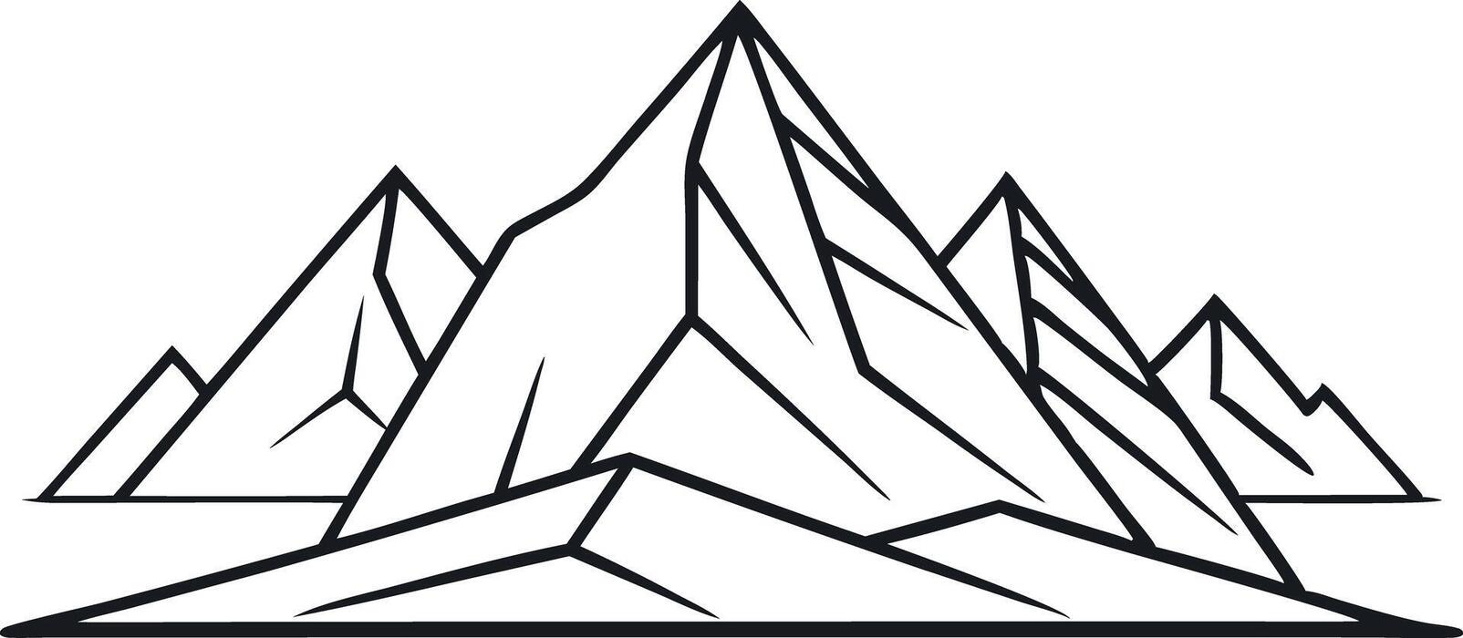 Simple Mountain Vector Art, Icons, and Graphics for Free Download