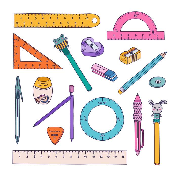 School Math Tools Vector Art, Icons, and Graphics for Free Download
