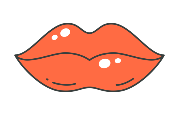 Cartoon Lips Black Pngs For Free Download