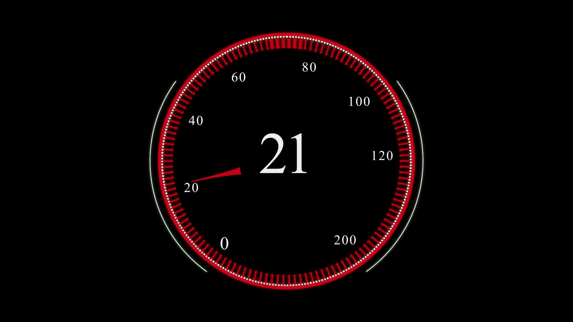 Engine rpm speed meter Performance speedometer concept Loop animation ...