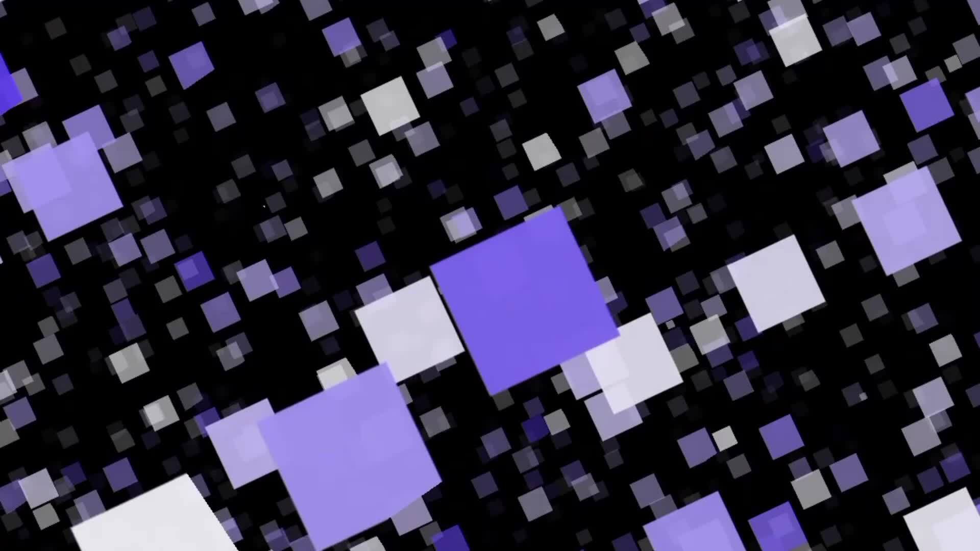 An abstract animation of blue squares cube on dark background. loop motion. 48339192 Stock Video ...