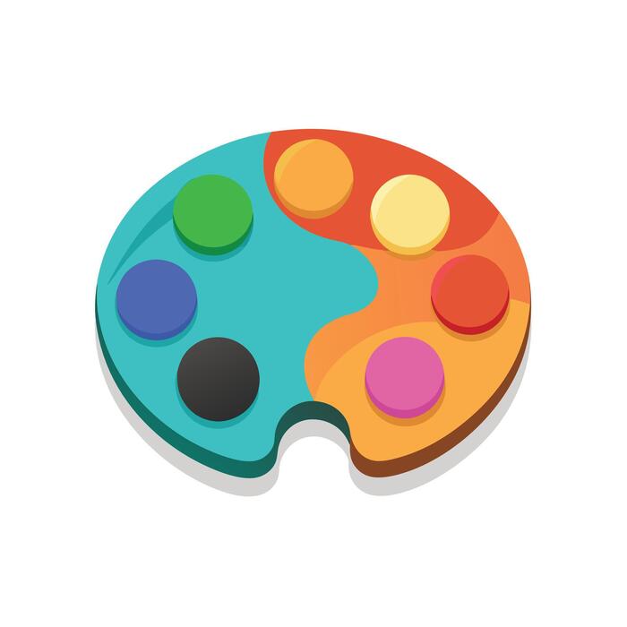 Paint Palette Collection Vector Art, Icons, and Graphics for Free Download