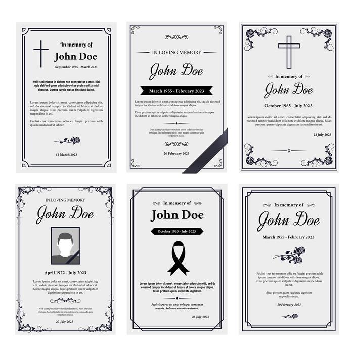 Obituary Border Vector Art, Icons, and Graphics for Free Download