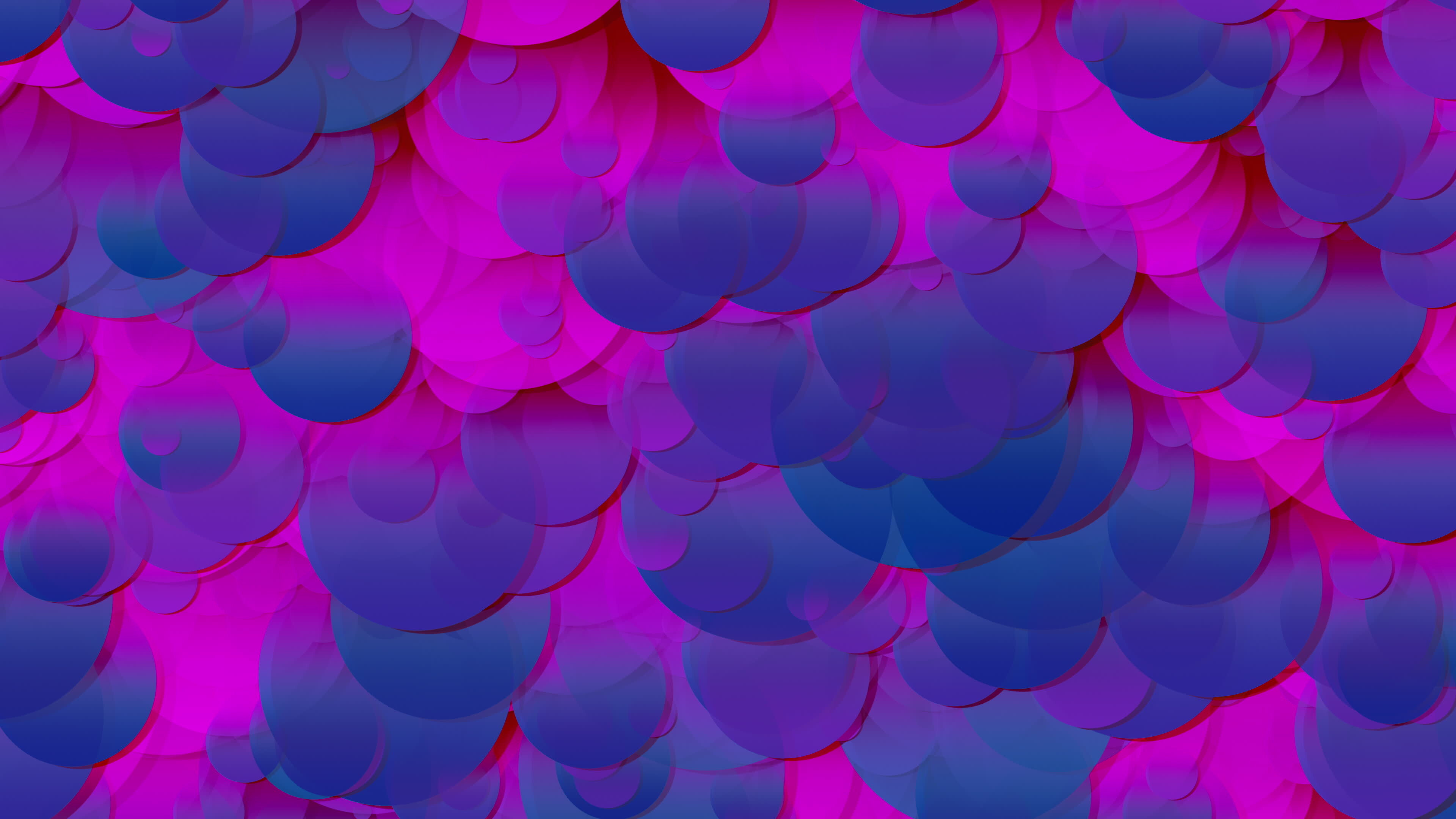 Smooth Flow Of Figures In The Form Of Circles Circles Of Different Sizes And At Different